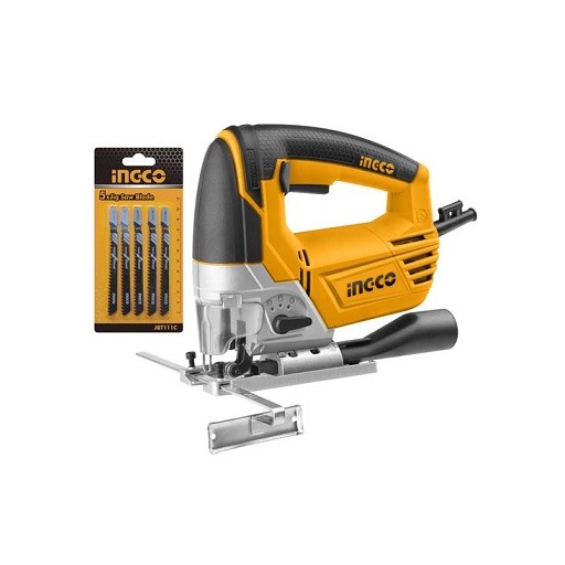 Scie sauteuse 110mm 800W + 5 lames JS80028 Ingco Maroc